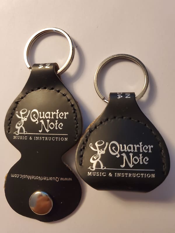 Levi Key Ring with Pick Holder and Logo Black | Reverb