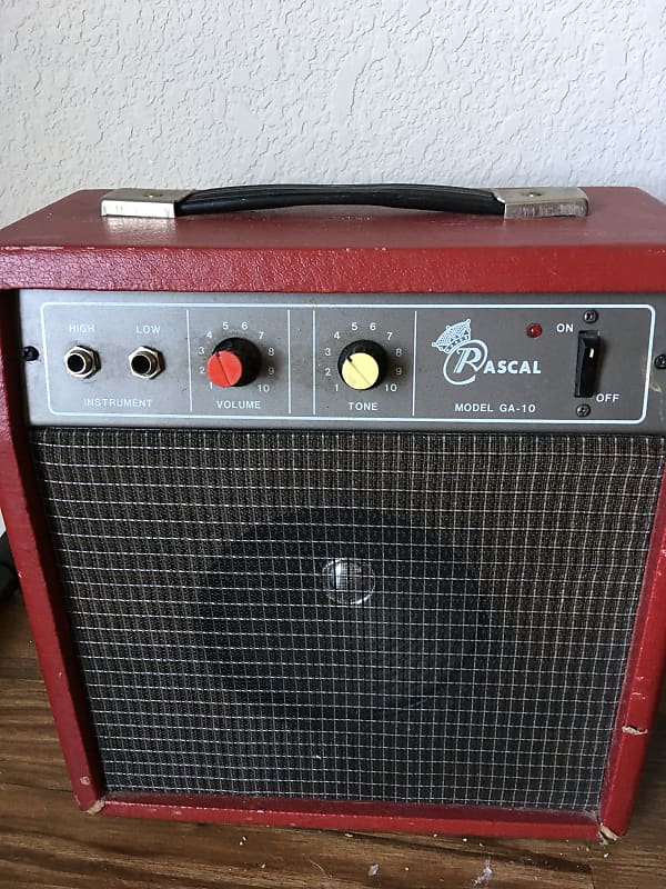 Rare Rascal Guitar amp 70's Red | Reverb