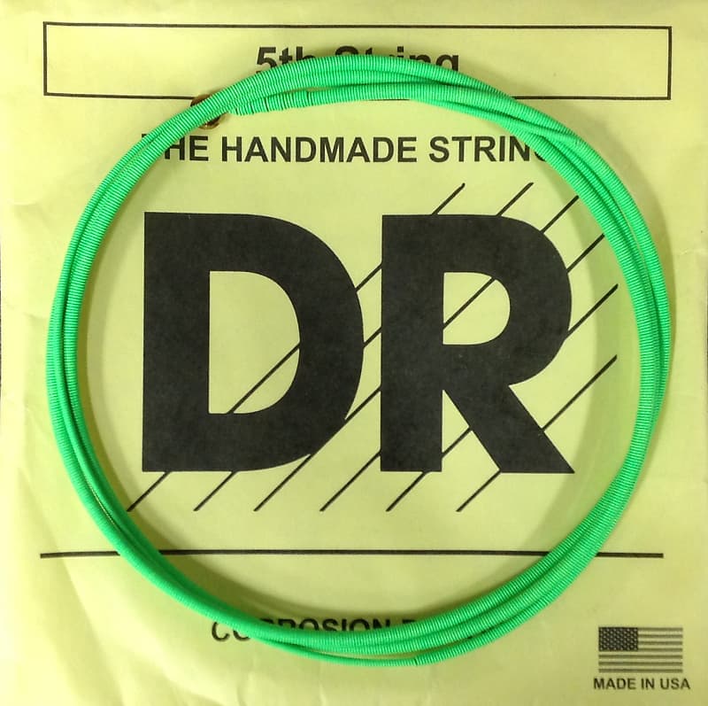 DR Neon Green, .125, 5th string for bass guitar | Reverb