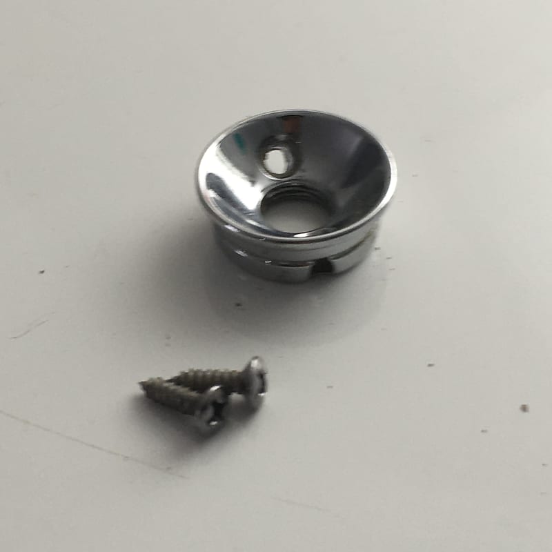 Chrome Relic For Fender Tele Output Jack Cup Guitar NOS Aged | Reverb