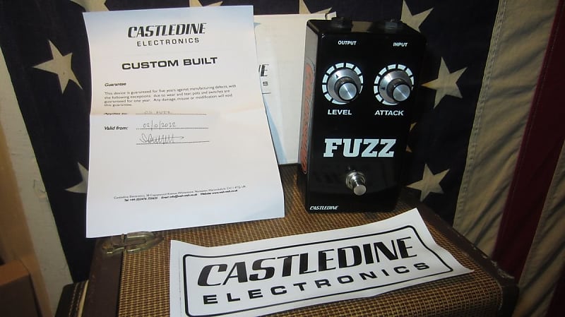 2022 Castledine Colorsound Fuzz Black w Paperwork and Box | Reverb