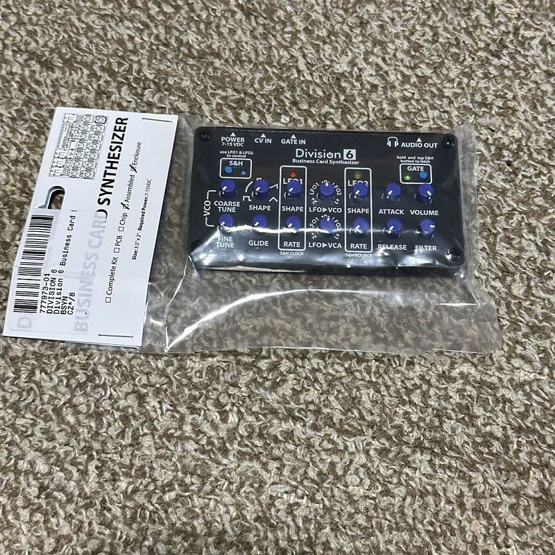 [Uuused]Division 6 Business Card Synthesizer | Reverb