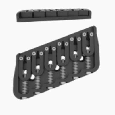 Hipshot 6-String Multi-Scale 21° Fixed Guitar Bridge - .125" | Reverb
