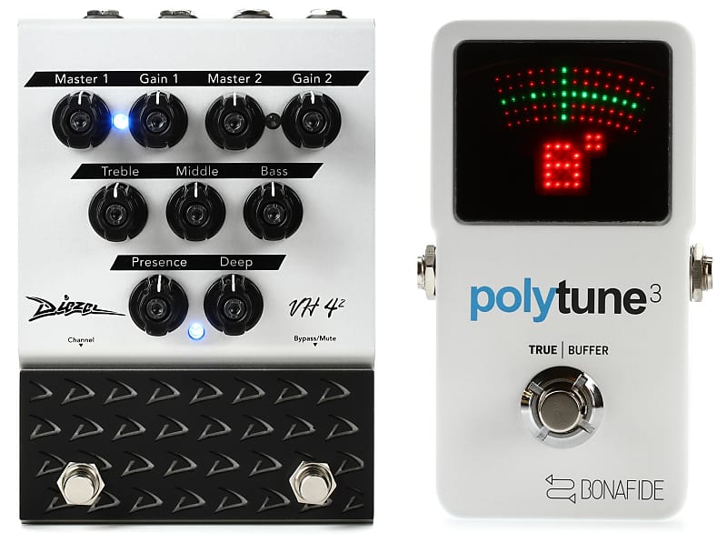 Diezel VH4-2 Pedal 2-channel Overdrive and Preamp Bundle with | Reverb