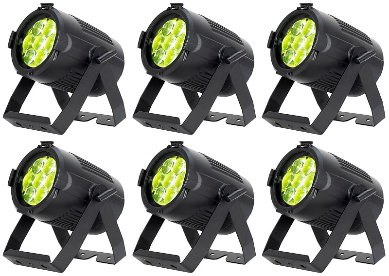 (6) American DJ ADJ Encore Z7 LP RGBL LED Wireless DMX Par | Reverb