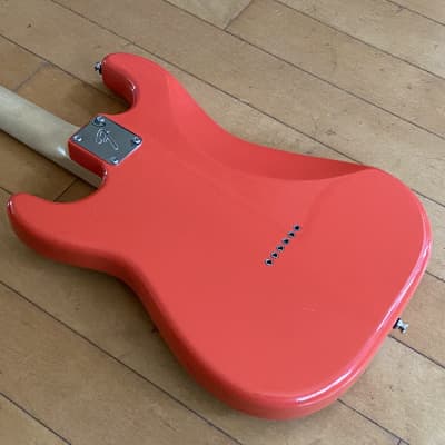 Del Mar Lutherie Hardtail Surfcaster Strat 2022 Fiesta Red - | Reverb
