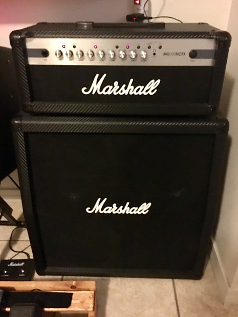Marshall MG100HCFX 100-watt 1/2 stack (Slanted Cab) Black | Reverb