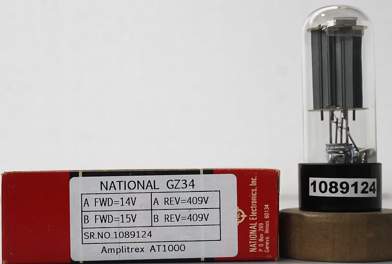 GZ34 5AR4 National Electronics russian tubes Made in Holland | Reverb