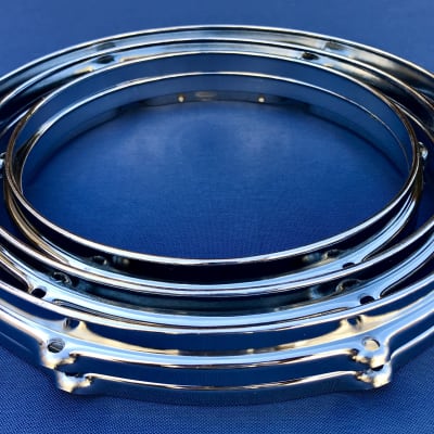 Yamaha Aluminium Power Hoops 10" + 12" + 14" 90s Maple Custom | Reverb