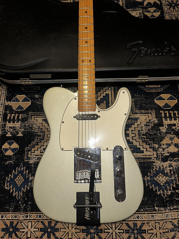 1999 Fender B Bender Tele American Standard Inca Silver | Reverb