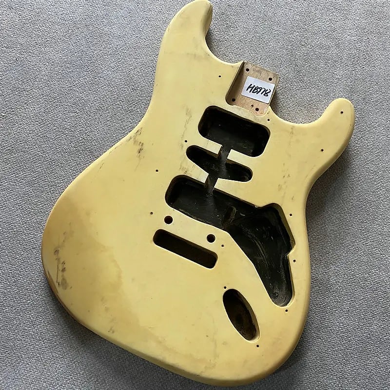 HSH Basswood Cream Guitar Stratocaster Strat Style Guitar | Reverb