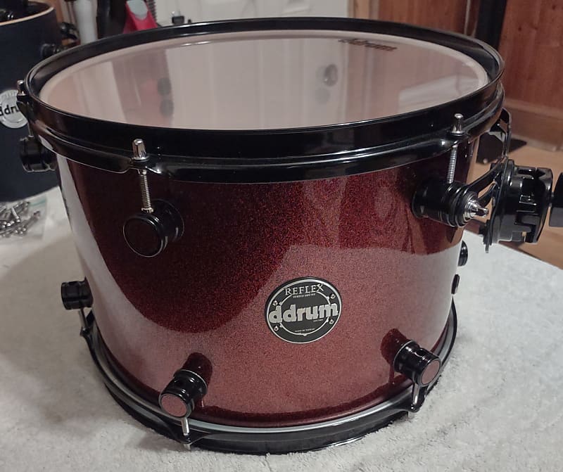 ddrum Reflex 13" Tom Red Sparkle - New - Never Used | Reverb