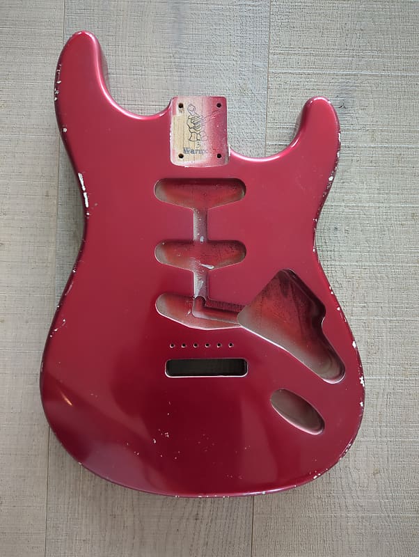 Warmoth MJT Stratocaster 2017 Candy Apple Red Body | Reverb