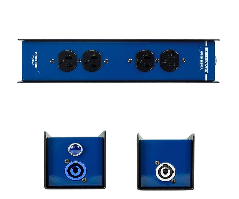 Elite Core Stage Power Drop Box PowerCon Thu Inputs to 4 AC | Reverb
