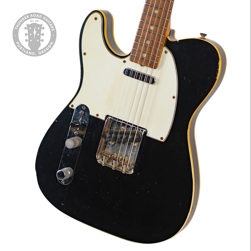 1967 Fender Left-Handed Telecaster Custom Black #197701 | Reverb