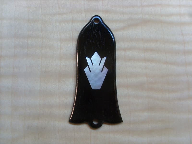 Custom Ebony Truss Rod Cover fits Gibson style guitars, crown | Reverb