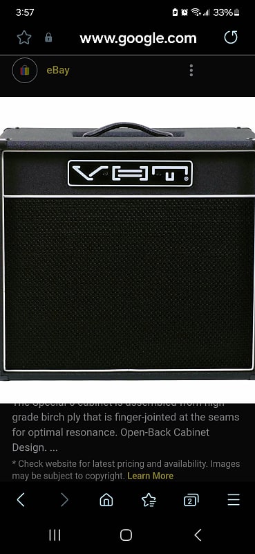 VHT AV-SP-112VHT-OB Black | Reverb