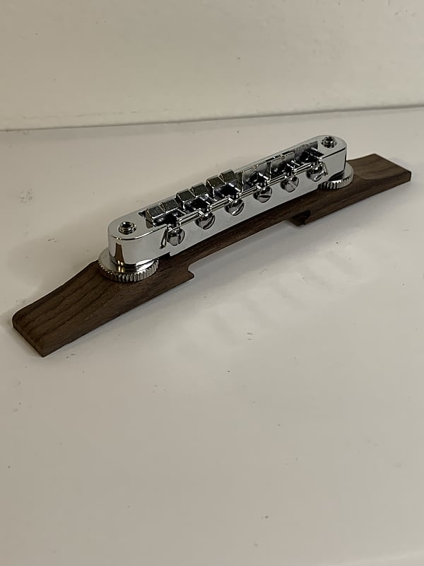 Tune-O-Matic Bridge for Archtop Guitar Chrome Hardware on | Reverb