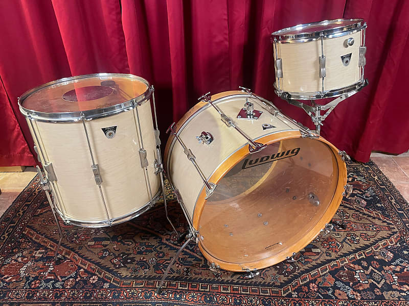 1970s Ludwig Educator Drum Set Maple Cortex 22/12/16 | Reverb