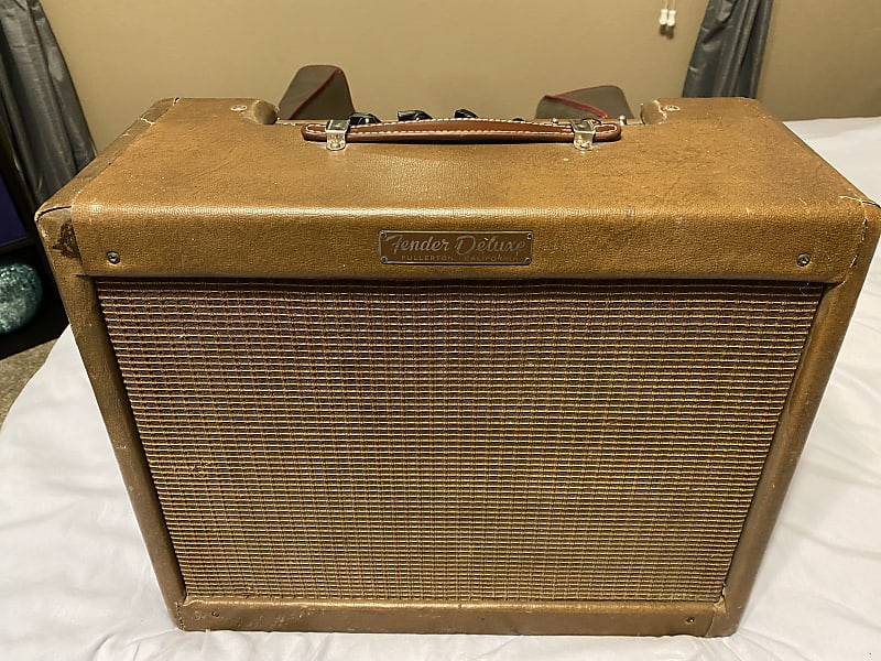 Fender Deluxe Amplifier 1958 - Brown Tolex | Reverb