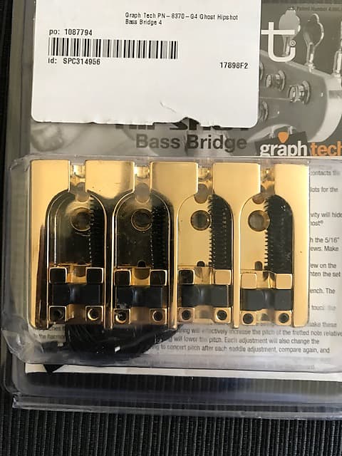 Graph Tech Ghost Loaded Hipshot A-Style 4-string Bass Bridge | Reverb