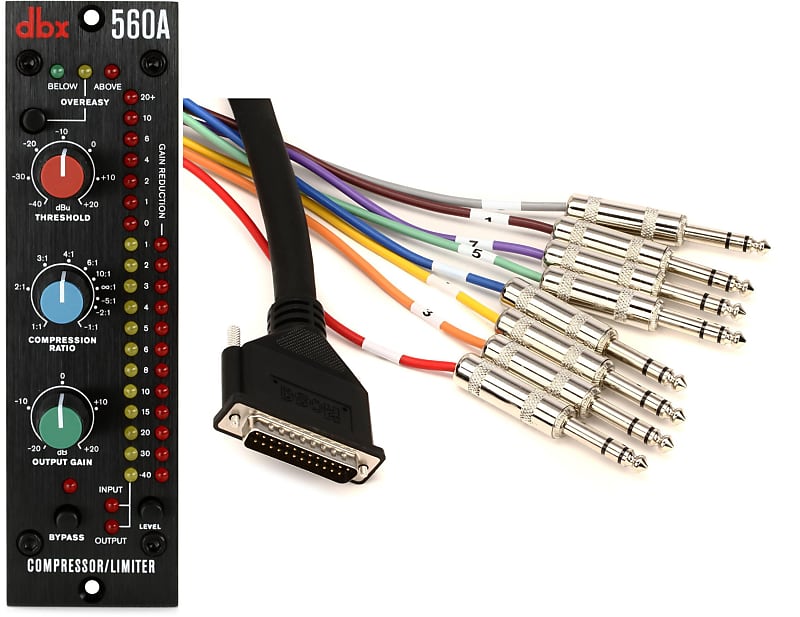 dbx 560A 500 Series Compressor/Limiter Bundle with Hosa | Reverb