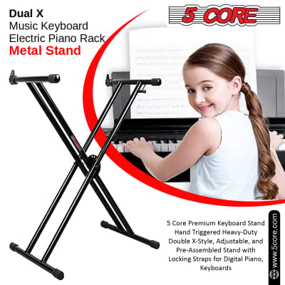 5Core Premium Hand Trigger Heavy Duty Piano Keyboard Riser | Reverb