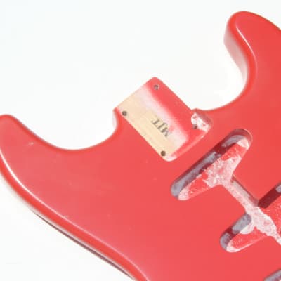 MJT VTS Stratocaster Body - Fiesta Red Light Relic | Reverb