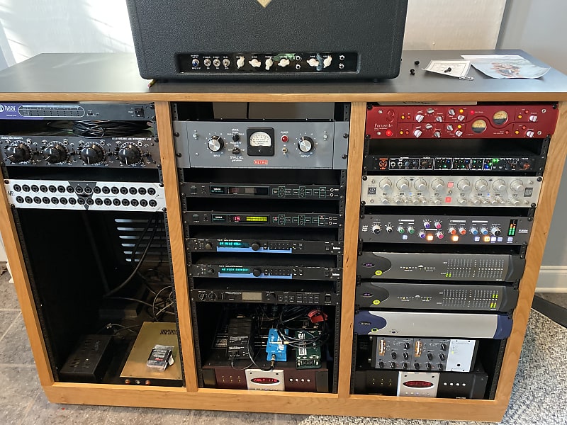Sound Construction Supply Triple Bay Slanted Studio Racks | Reverb