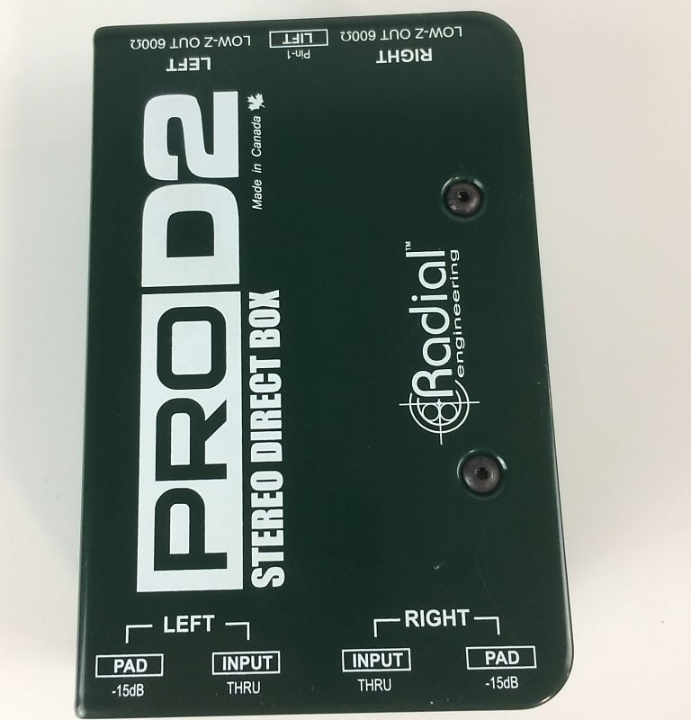 Radial ProD2 Passive Stereo Direct Box | Reverb