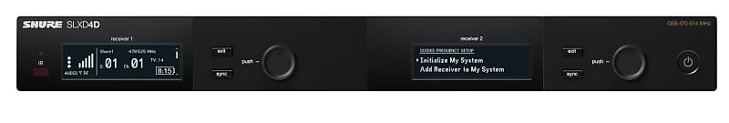 Shure SLXD4D Dual-Channel Digital Wireless Receiver - G58 | Reverb