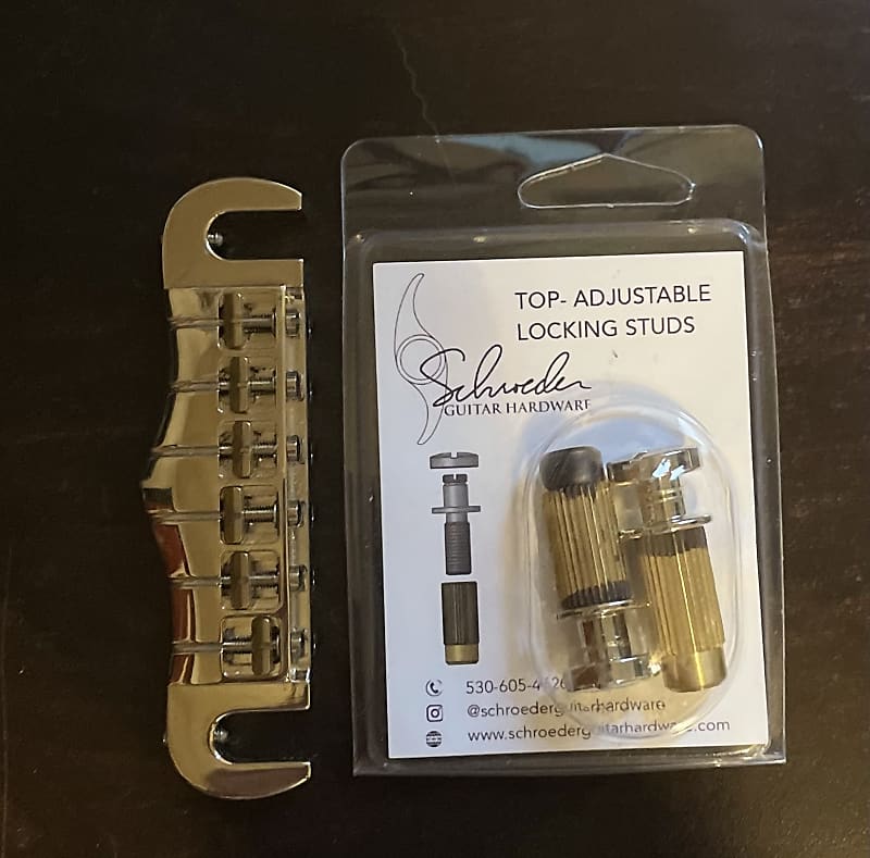 Schroeder Original Stoptail Bridge and Locking Studs - PRS, | Reverb