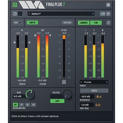 Wave Arts FinalPlug 7 Limiter & Loudness Meter Plugin | Reverb