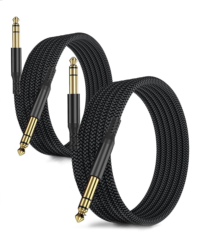6.35mm TRS Instrument Cable 30FT 2-Pack,Straight 1/4 Inch | Reverb
