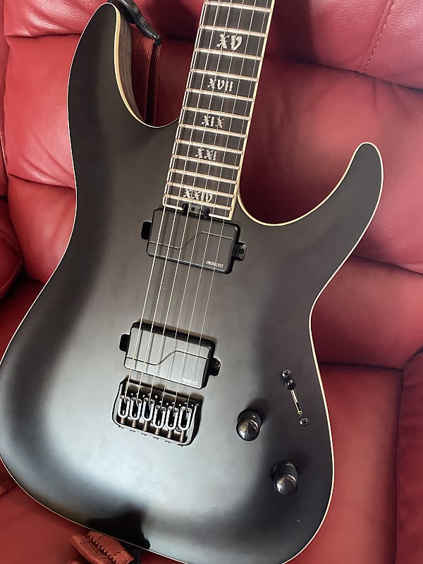 Schecter Diamond Series 2021 Black/Gray Woodgrain and EXTRAS | Reverb