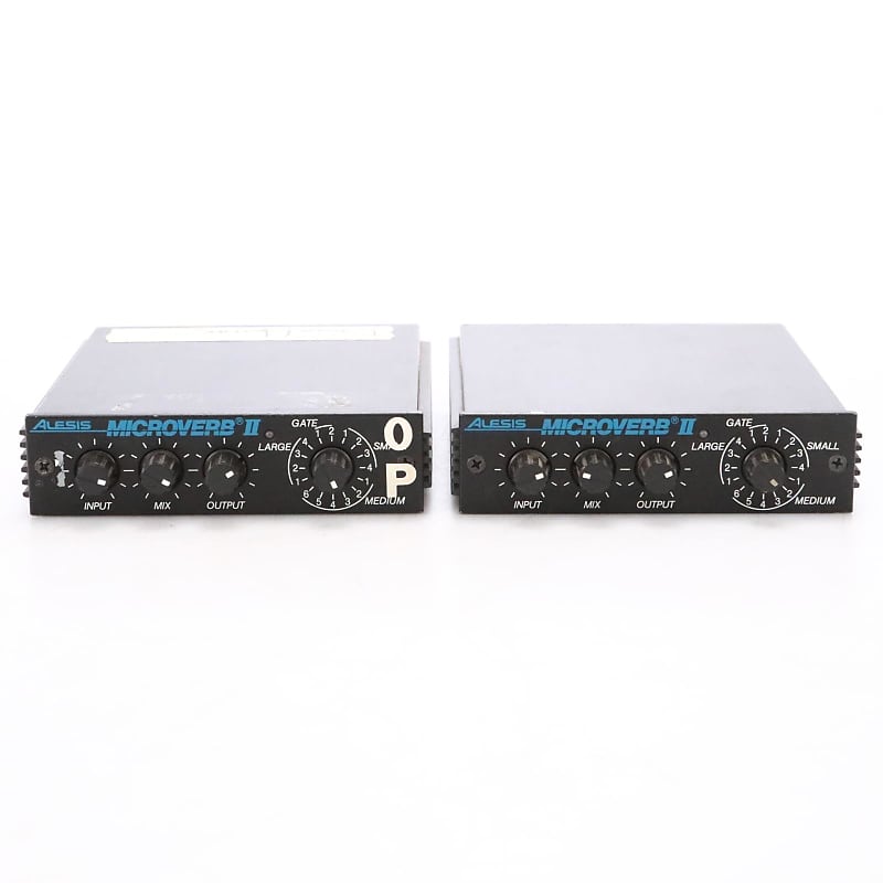 2 Alesis Microverb II Reverb Effects Processor Dennis Herring | Reverb