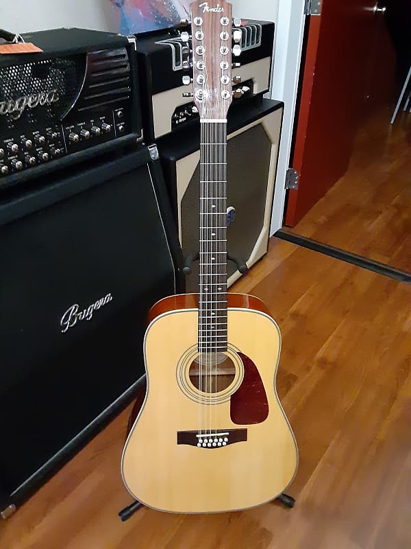 Fender DG31 12 string acoustic with hard case & DM pickup | Reverb
