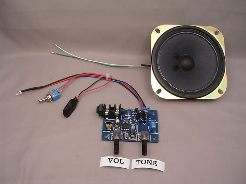 Mini Cigar Box Guitar Amp Kit 9V, Built & Tested-Awesome | Reverb