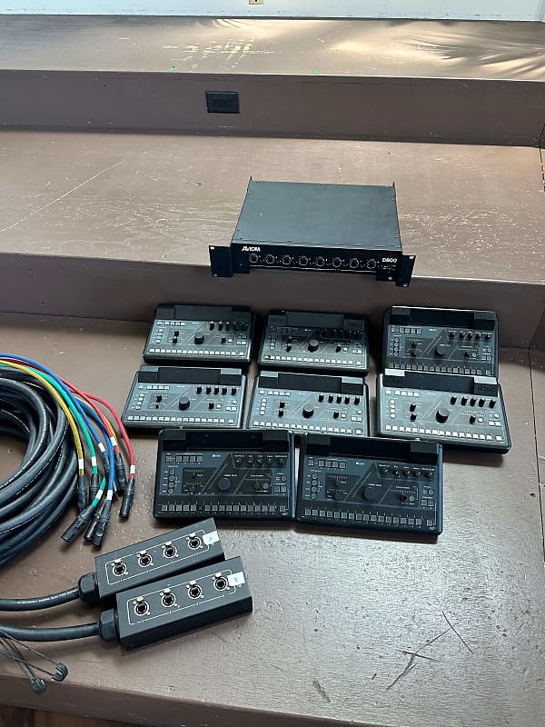AVIOM D800 A-Net Distributor with 7 A360 36-Channel Personal | Reverb