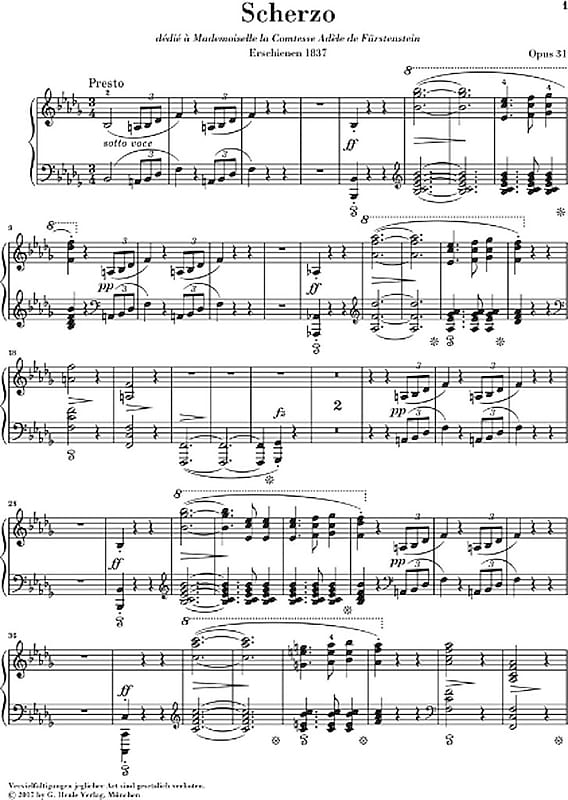 Scherzo in B-Flat Minor, Op. 31 - Revised Edition | Reverb