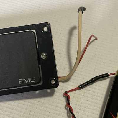 1990's Vintage EMG USA 81 Black Bridge Position Humbucker | Reverb