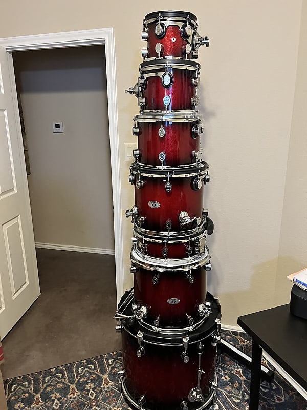 PDP X7 2010 - Red to Black Sparkle | Reverb