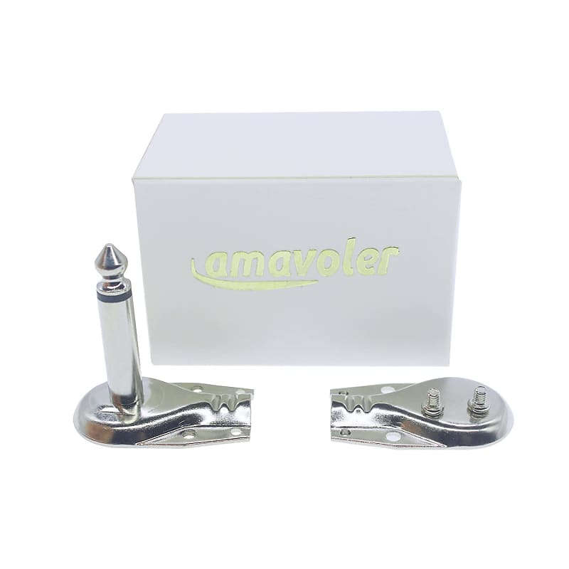 4-Pack 1/4" Right Angle Plugs Ts Mono Heavy Duty Flat Low | Reverb