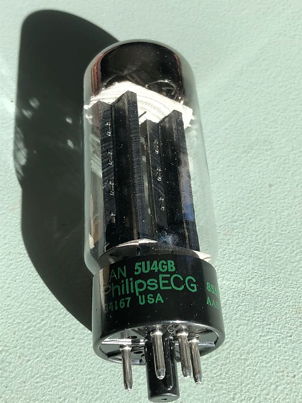 Philips 5U4GB Rectifier Tube NOS military stock, perhaps | Reverb