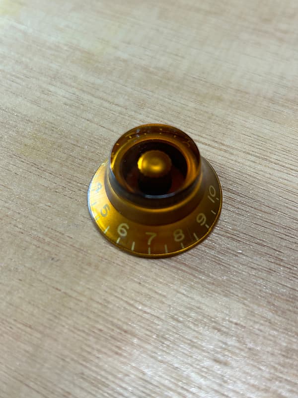 Top Hat Knob Replacement part - Amber | Reverb