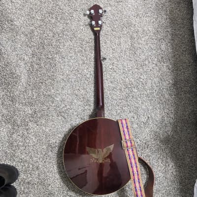 Vintage Kent 5-string Resonator Banjo w/ Eagle Design on | Reverb