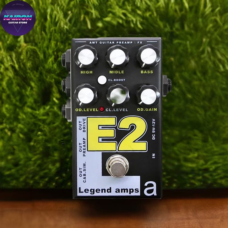 AMT Electronics E2 Guitar Pedal Preamp Cab Sim Distortion | Reverb