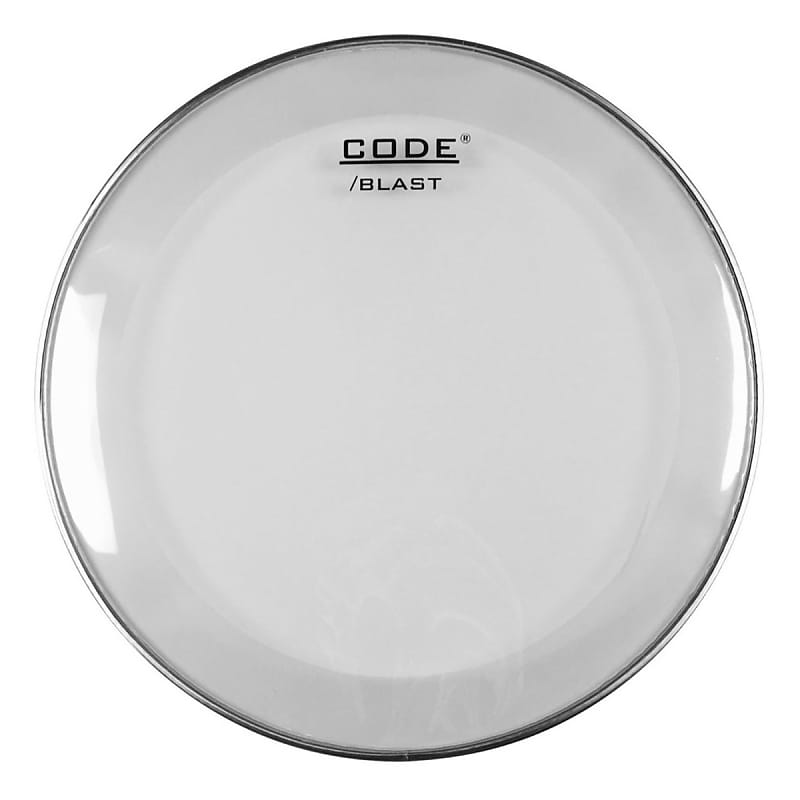 24” CODE BLAST Clear Single Ply Kick Drum Head with Clear | Reverb