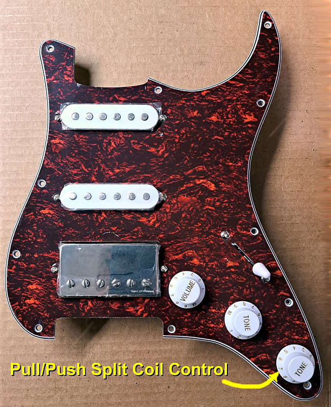 2023 Elite STRAT Style HSS 11-HOLE Tortoise SPLIT COIL Loaded | Reverb
