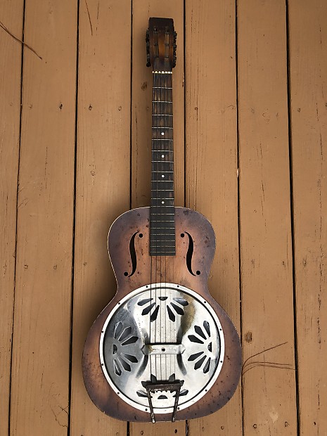 Vintage Regal Dobro Resonator Steel Slide Guitar Acoustic | Reverb